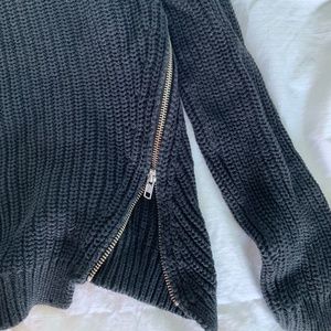 French Connection | Sweaters | French Connection Black Zipper Sweater ...